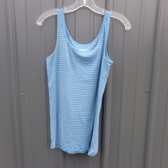 Merona | Tops | Merona Blueblack Stripes Tank Top Size Xl | Poshmark